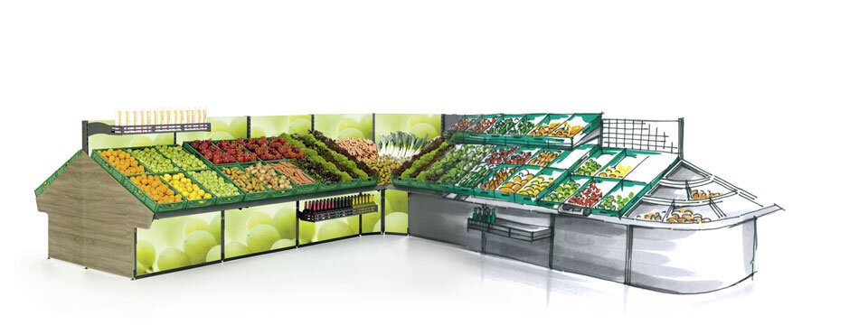 Neues Obst- und Gemüse Präsentationsmöbel von Wanzl | Wanzl